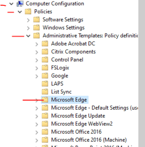 Enable/Disable Microsoft Edge enterprise sync – Steven’s Knowledge Base