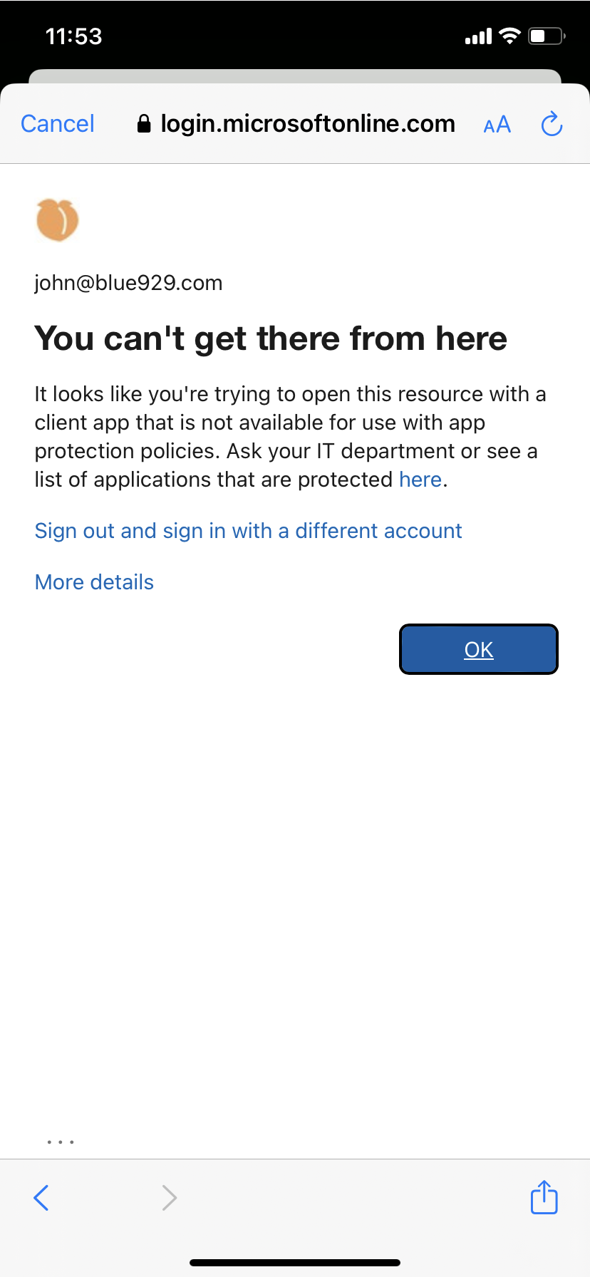 Conditional access- Require App Protection Policy (MAM) – Steven's Event Log