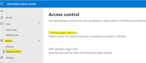 Conditional Access- Unmanaged Devices- App Enforced Restrictions ...