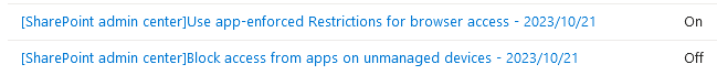Conditional Access- Unmanaged Devices- App Enforced Restrictions ...