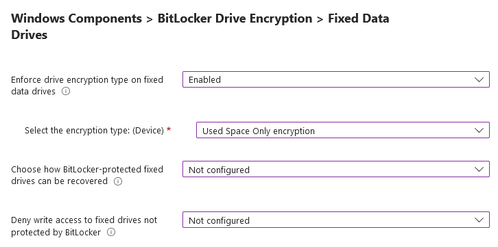 Intune- Bitlocker Silent Encryption – Steven's Event Log