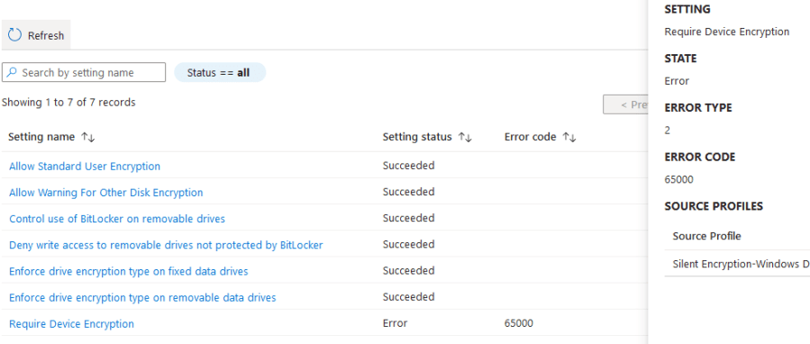Intune- Bitlocker Silent Encryption – Steven's Event Log