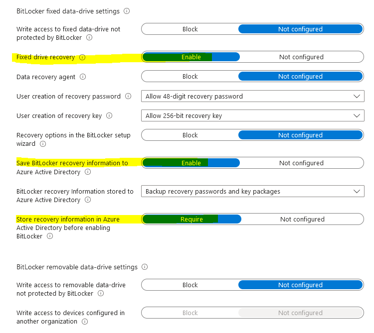 Intune- Bitlocker Recovery key Rotation + Non Compatible TPM – Steven's ...