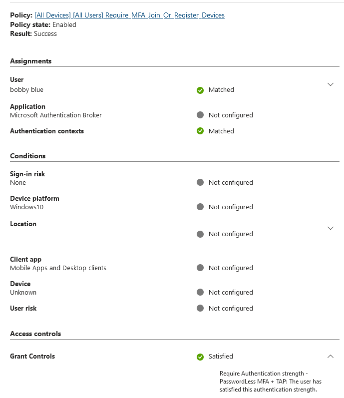 Conditional access- Require MFA to Register or Join Devices – Steven's Event Log